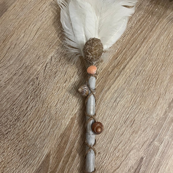 Shamanic Smudging Feather Fan for Rituals Sacred Smudging Tool With ...