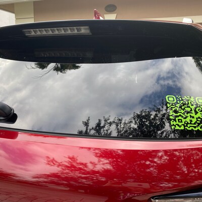 Custom QR Code Vinyl Decal Advertise Your Business, Shop, Email ...