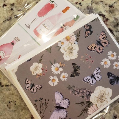 Pink Premade Top Note Pieces Die Cut Top Note Shapes Stampin up Top ...