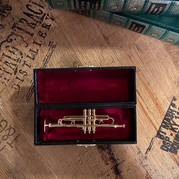 Personalized Miniature Trumpet - Music Gift - Instrument - Gifts for ...