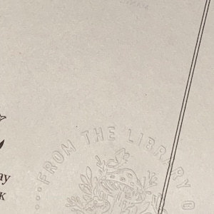 Skeleton, Flowers, Books, Sunflowers Custom Book Embosser Personalized ...