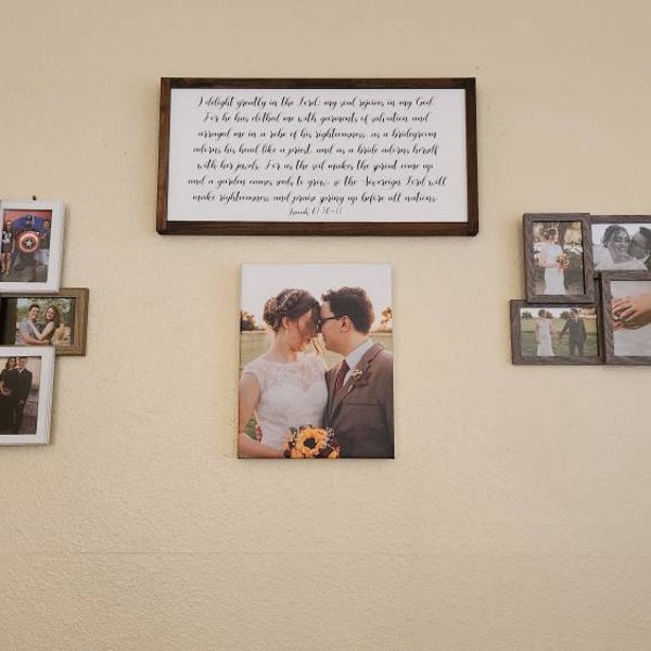 Custom Bible Verse Wall Art-custom Scripture-wood Framed Sign ...