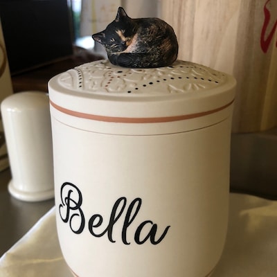 Cat Urn: Calico Cat, Dilute add Your Cat's Portrait/name Custom Urn for ...