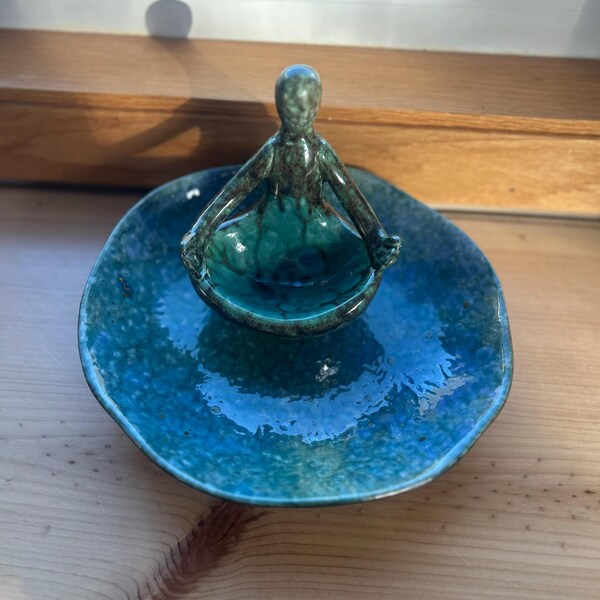 Ceramic Pottery Custom Cat Dish Shallow Saucer Bowl Personalized 11 ...