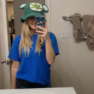 Strawberry Shortcake and Friends Inspired, ANGEL CAKE Crochet Adult Bucket Hat, Rave Hat - Etsy