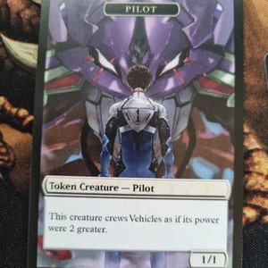 Mtg Pilot 1/1 Double Sided Token Alternative Art EDH - Etsy