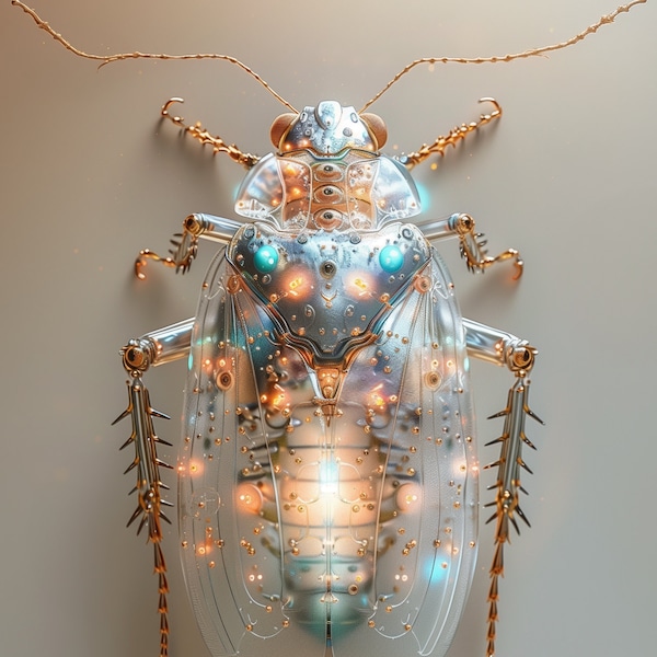 Taxidermy Bug Art Insect Wall Art Unique Insect Decor Mini Beast Print ...