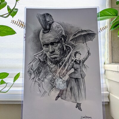 True Romance Movie Poster Original Art Print Drexel Spivey, 11x17 Art ...