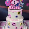 Pink Preppy Shaker Cake Topper, Smiley Face Birthday Party, Ten is a ...