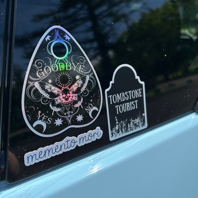 Tombstone Tourist Sticker. Cemetery Lover. Graveyard. Cemetery Explorer ...