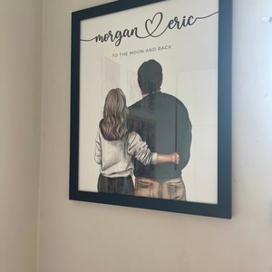 Personalised Couple Print Couples Gift Gift for Her - Etsy