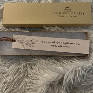 Custom Bookmark Friendship Gift Olive Branch Sympathy Gift - Etsy