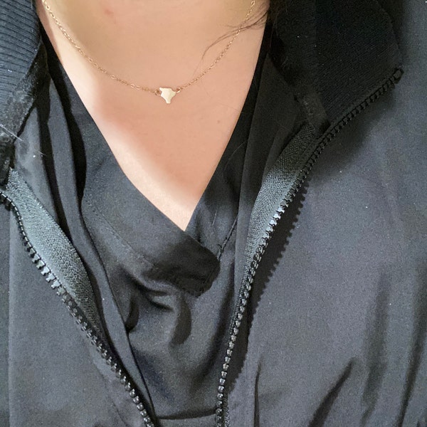 Big Island of Hawaii Dainty 14K Gf or Sterling Silver Island Necklace ...