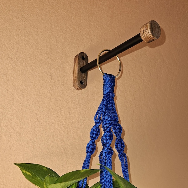 Modern Wood Wall Clothes Hanger Rack Single Garment Hook Rack Closet ...