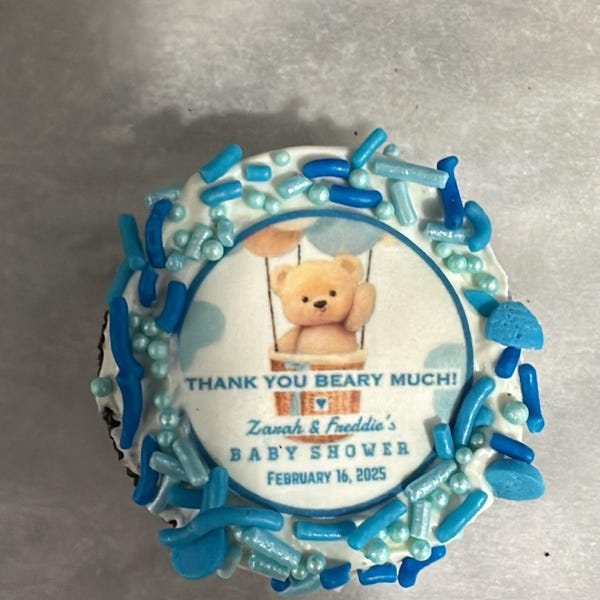 Valentines Day Themed Custom Edible Cookie & Cupcake Topper | Frosting ...