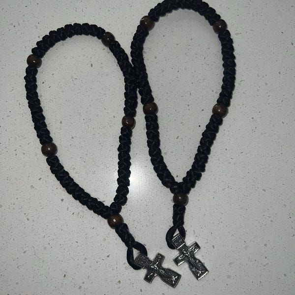 Orthodox Prayer Rope 100 Knots, Orthodox Komboskini, Christian Knotted ...