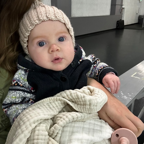 Pdf Knitting Pattern, Knit Sleep Cap Pattern, Knitted Stocking Cap ...