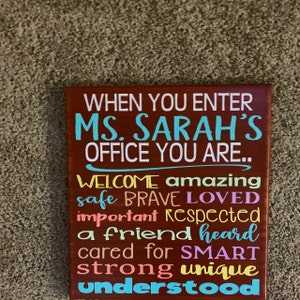 When You Enter This Office, Personalized Office Sign, Therapist Office ...