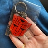 Transformers Autobot Emblem Keychain 80s Cartoon Holiday - Bag Charm ...
