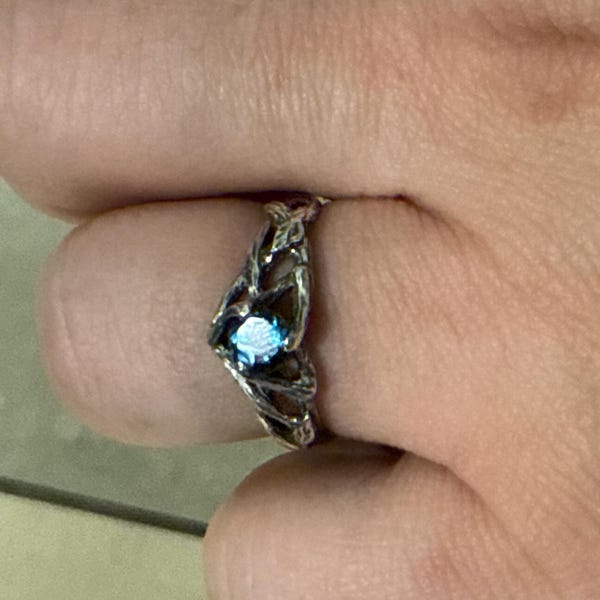 Dark Fairytale Inspired Engagement Ring, Vintage Fantasy Magic Wedding ...