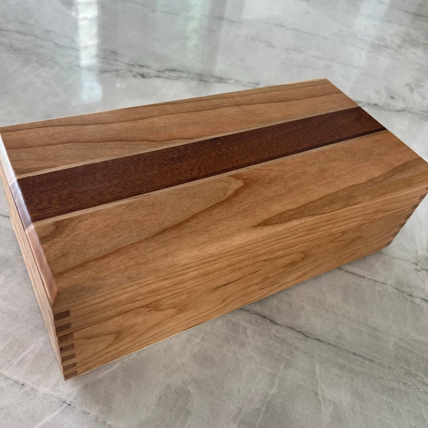 Recipe Box for 3x5 Cards, Divider - Made of Cherry (rc110610i) - Etsy