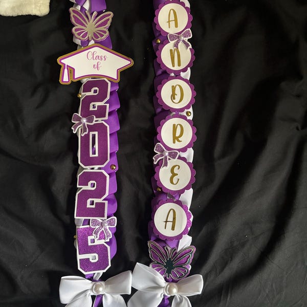 Memorial Graduation Lei Promotion Gift Lei Senior Night Gift Lei ...