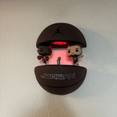 LED Shelf Basketball Spalding Graffiti Orange, NBA, Shoe Rack, Gift ...