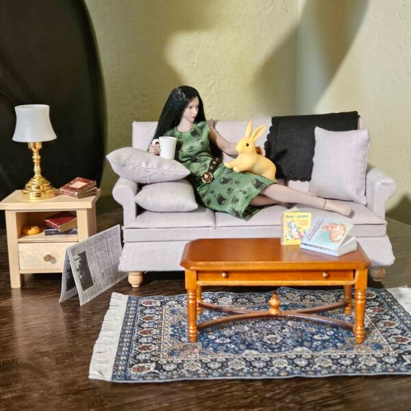 Edin Convertible Bunk Beds Natural Wood Macy Mae 1:12 Scale Miniature ...