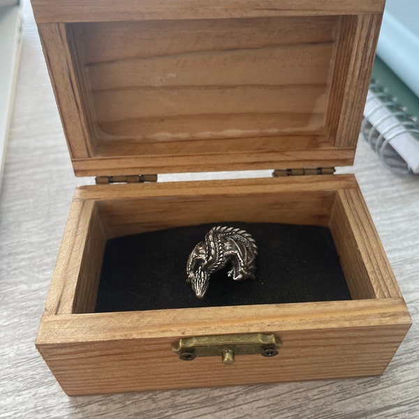 Winter is Coming Wolf Ring Sterling Silver Men Band Ring, Wolf Silver ...