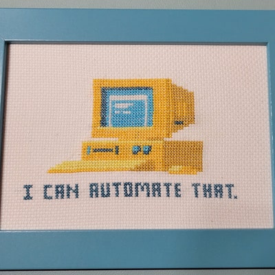 I Can Automate That Cross Stitch Pattern / Programmer Cross Stitch ...
