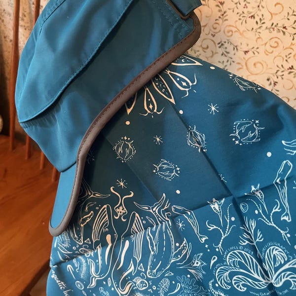 Seafoam Green Whale Bandana | Sage Green Bandana | Organic Scarf ...