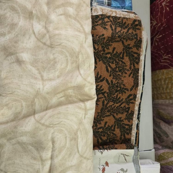 108 Inch - 3 1/3 Yard Cut - Quasi Cream Circle Spin Flannel - From ...