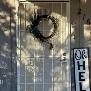 Western Lariat, Flower Wreath,floral Wreath,cowboy Rope Wreath,lasso ...