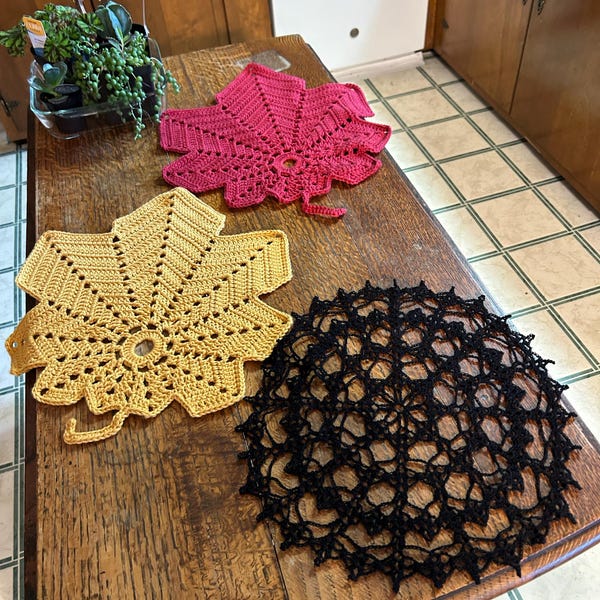 Handmade Crochet Americana Star Hot Pads - Etsy