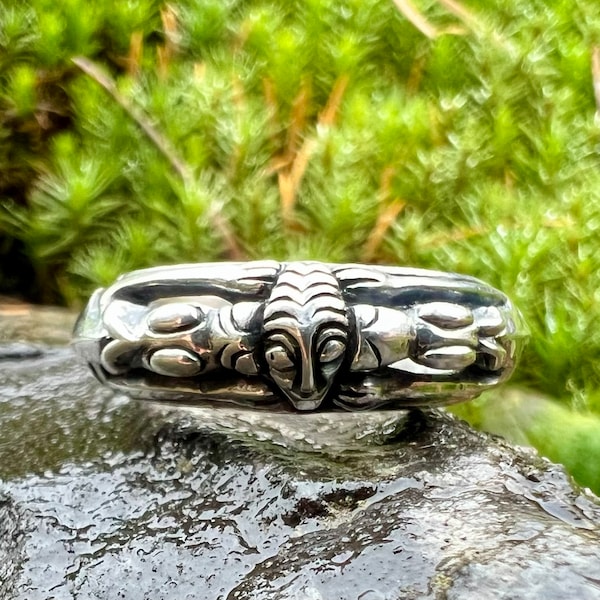 Custom Hand Carved Viking Runic Ring - Etsy