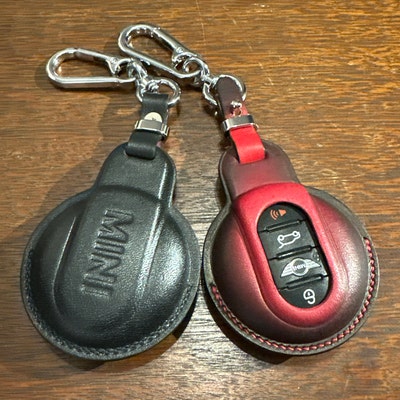 2023 2024 Mini Cooper S JCW Key Fob Cover, Leather Key Case for Keyless ...
