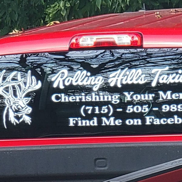 Custom Decal, Business Decal, Car Business Decal, Car Decal, Business ...