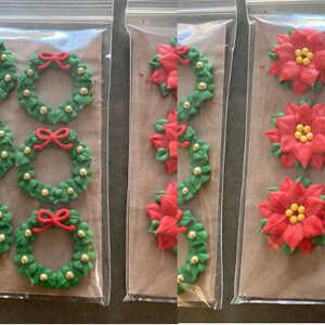 Royal Icing Flower Cupcake Toppers Rainbow Mix W/ White Sugar Pearl 30 ...