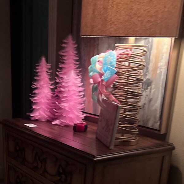 Light Pink Feather Trees for Decorative Holiday Events and Home Decor ...