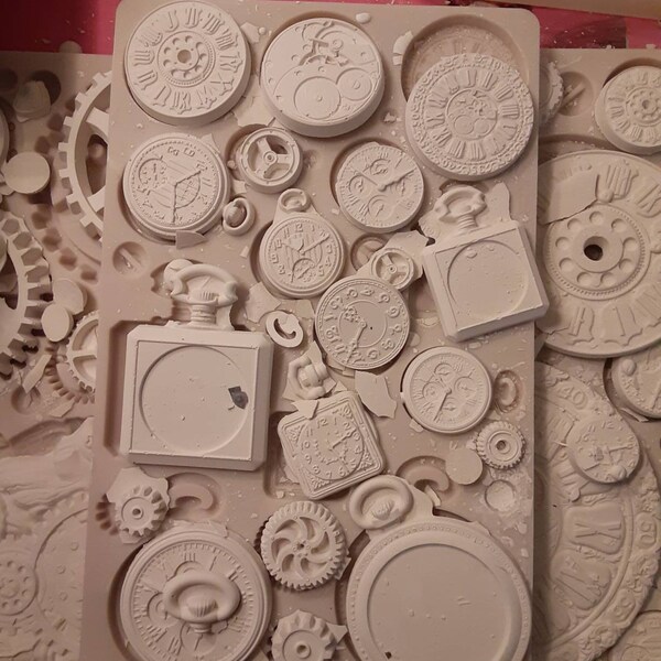 Prima Mould Redesign "pocket Watches" - Vintage Art Decor Silicon Mold ...