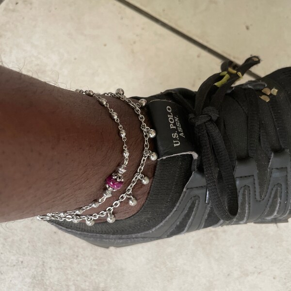 PAW PRINT Anklet Dog PAW Anklet Loss of Pet Jewelry Keepsake Anklets ...