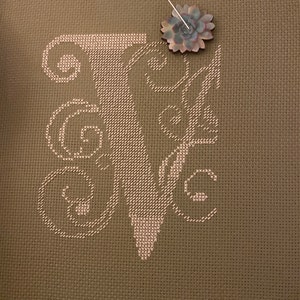 Alphabet Cross Stitch Monogram Cross Stitch Pattern | Etsy