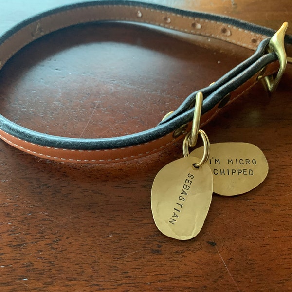 LINUS: Hand Stamped Personalized Custom Pet ID Tags for Dogs and Cats ...