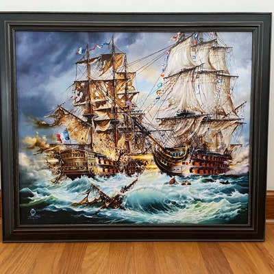 Battle of Trafalgar Art Prints, Historical Painting of William Clarkson ...