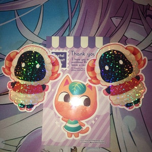 Coach Animal Crossing Cute Vinyl Sparkly Star Holographic - Etsy
