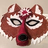 Wolf Mask Printable Wolf Costume Animal Mask Grey Wolf Masks Kids Mask ...