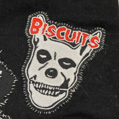 Biscuits Punk Rock Dog Embroidered Patch - Etsy
