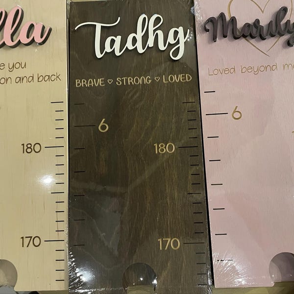 Family Growth Chart Height Chart for Kids Growth Chart Personalized ...