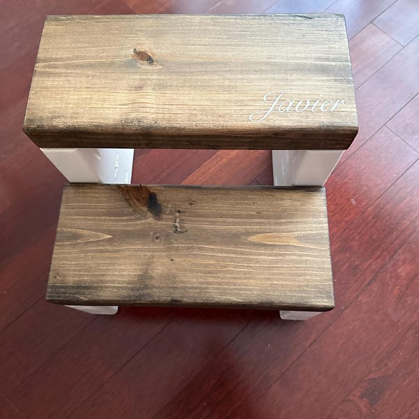 Personalized Modern Kids Step Stool, Personalized Kid Step Stool ...
