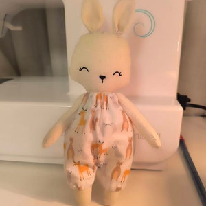 2-in-1 Easter Bunny and Egg Pdf Pattern Sewing Pdf Tutorial Cute ...